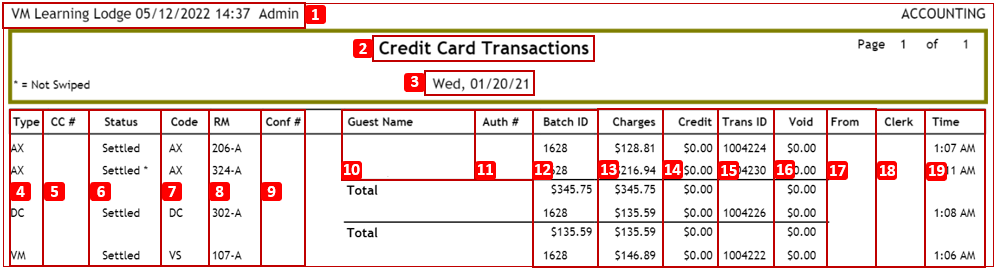 Night Audit Credit Card Batch Report (Cloud | Video)