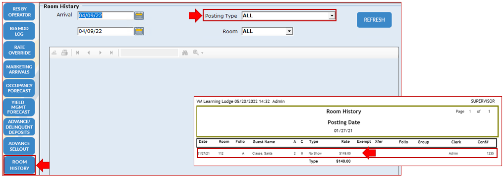 Process No-Show - Check-in the guest during the night audit pre-audit ...